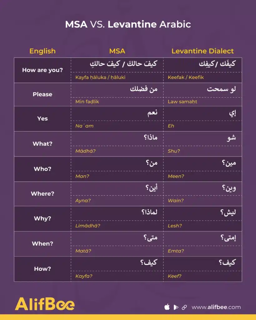 Levantine Arabic or MSA? A Guide for Arabic Learners to Choose the ...